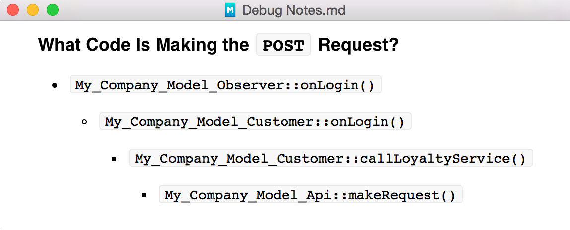 Keeping Notes While Debugging | Max Chadwick